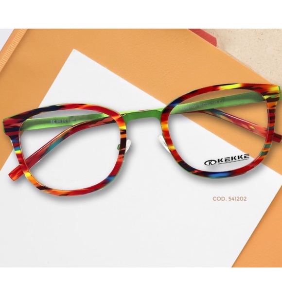 Kekke | Accessories | Nwt Kekke Green Multicolor Handmade Optical Frame ...